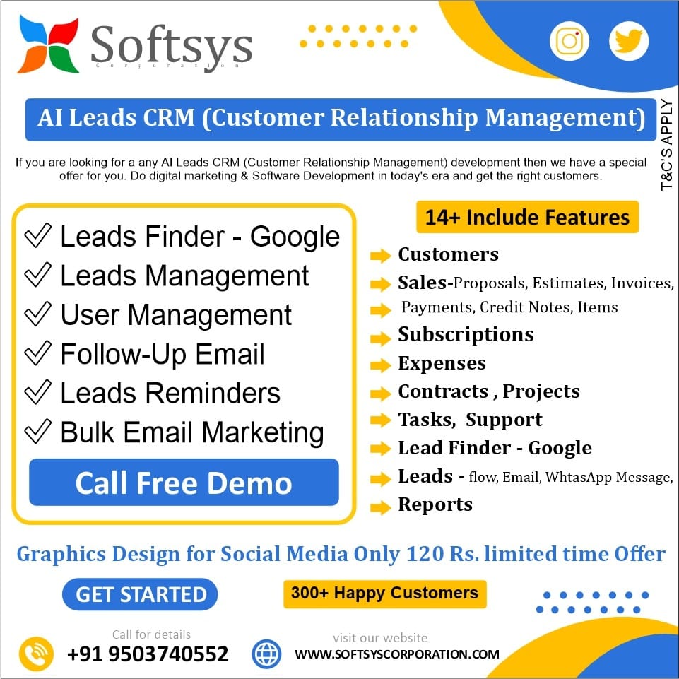 Leads CRM | Softsys Products | Softsys Corporation